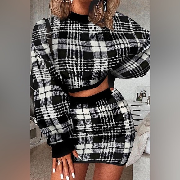 Skirts | Checkered Two Piece Layla Outfit | Poshmark